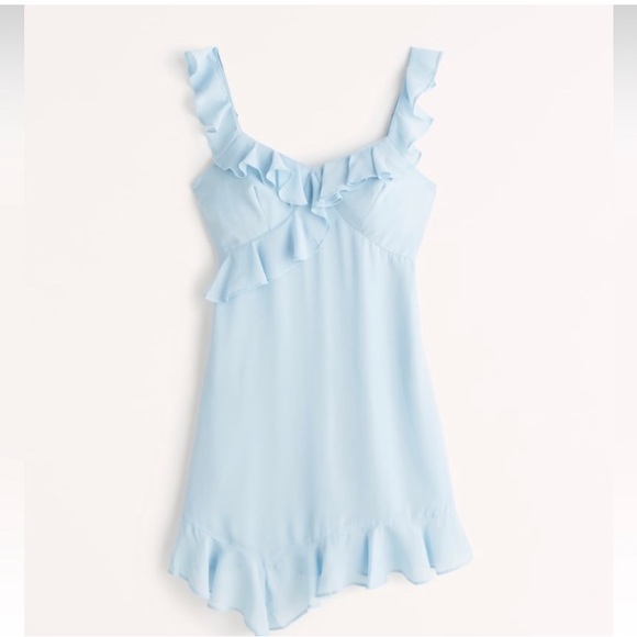 Abercrombie & Fitch | Dresses | Abercrombie Asymmetrical Ruffle Mini ...